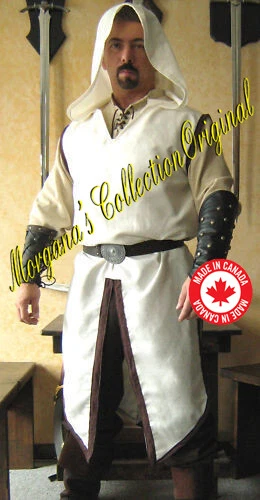 MEDIEVAL CELTIC VIKING Wizard Assassin Hooded Surcoat $152.99 - PicClick CA