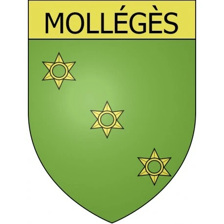 MOLLÉGÈS 13 VILLE Stickers blason autocollant adhésif Taille:12 cm EUR 3,99 - PicClick FR