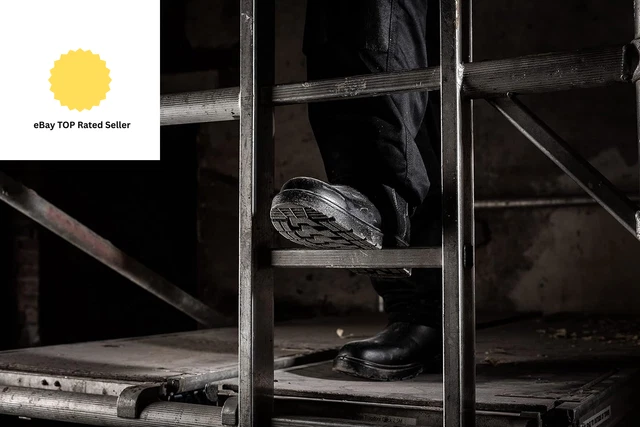 DEALER WORK SAFETY Boots, Steel Toe Cap, Chelsea Boots, Mens Womens L £ ...