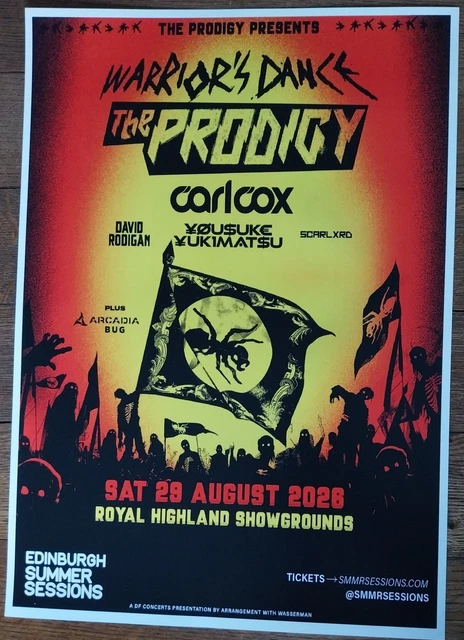 THE PRODIGY - live music show 2026 Edinburgh promotional tour concert ...
