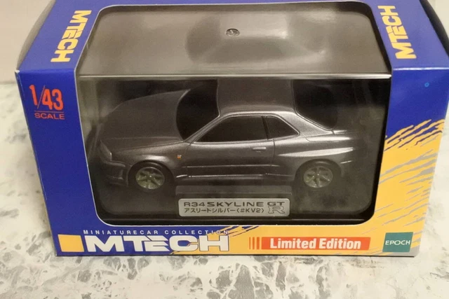 M-TECH LIMITED EDITION R34 Skyline Gt-R 1/43 Athlete Silver Kv2 EUR 61 ...