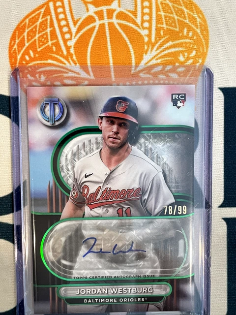 2024 TOPPS TRIBUTE JORDAN WESTBURG RC Auto Green #'d/99 BALTIMORE ...