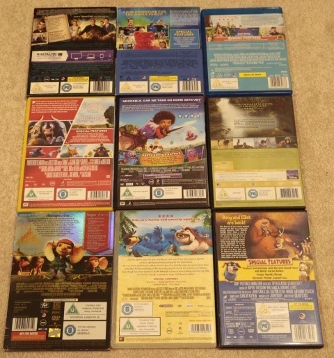 GOOSEBUMPS, PETER RABBIT, Home, Rio, Jungle Book, Open Season etc 9 x ...