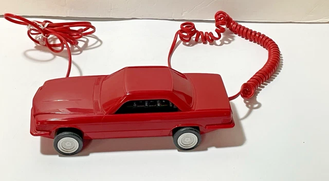 VINTAGE DIALFONE RED SPORTS CAR Push Button Landline RED phone £26.17 ...