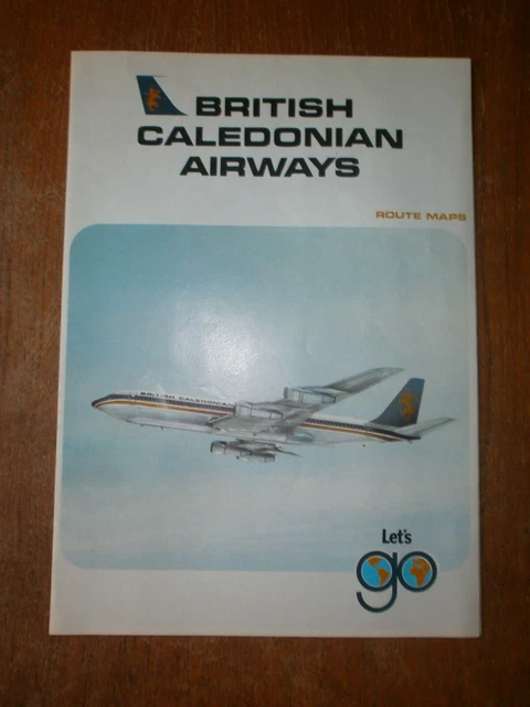 BRITISH CALEDONIAN AIRWAYS Route Maps Brochure 1976 £4.99 - PicClick UK