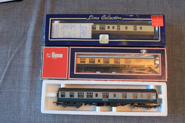 3 * LIMA Models OO gauge carriages £20.00 - PicClick UK