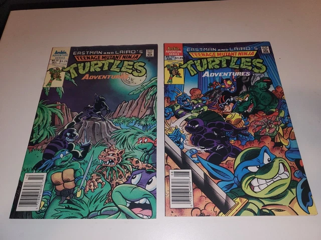 TEENAGE MUTANT NINJA Turtles Adventures #13 #15 1990 Vg+/Vf Cpnvs $9.99 ...