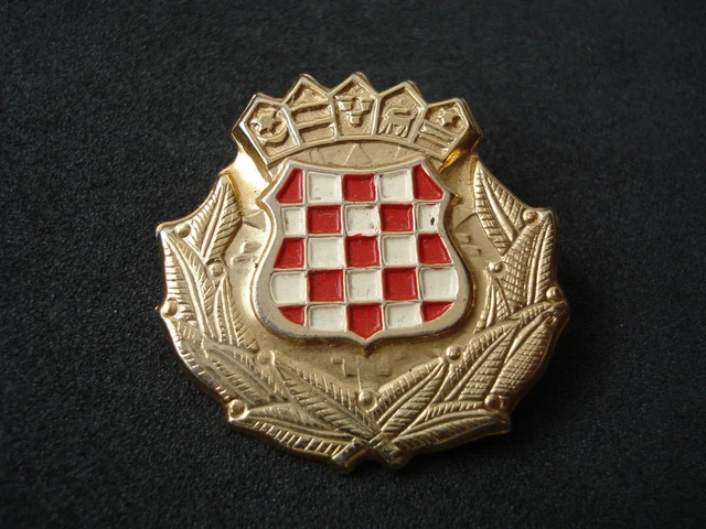 CROATIA ARMY, EARLY model badge, insignia; military, Homeland war ...
