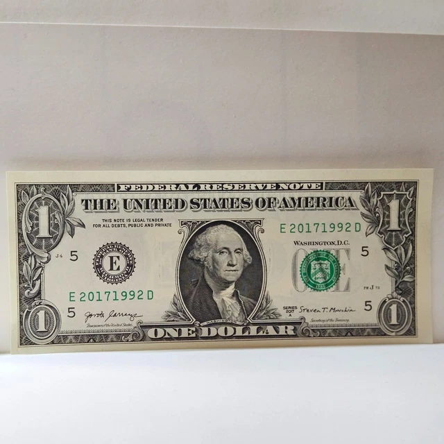 $1 TOMBSTONE NOTE Series 2017A One Dollar Bill E20171992D UNC 1992 ...