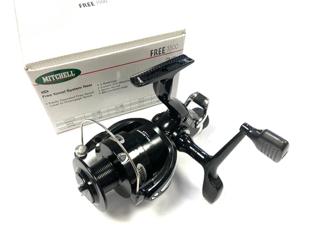 MITCHELL 5500 FREE Spool System Reel with box mint £79.00 - PicClick UK