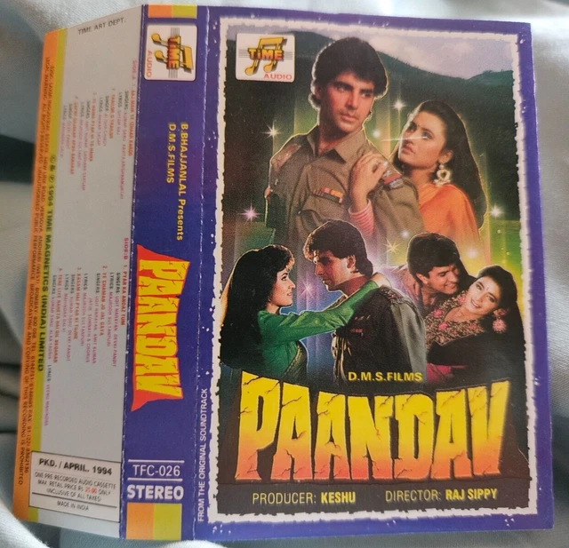 PAANDAV - AKSHAY Kumar, Nandini. Raj Sippy Bollywood Hindi Cassette ...