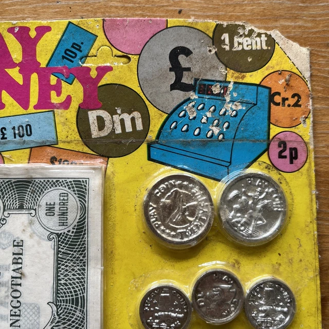PLAYTOWN PLAY TOY Money In Original Packaging NOS. Notes & Coins £8.66 ...