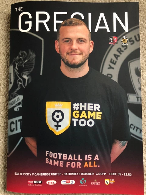 EXETER CITY V CAMBRIDGE 2024/25 MINT PROGRAMME & FREE TEAMSHEET £2.79 ...