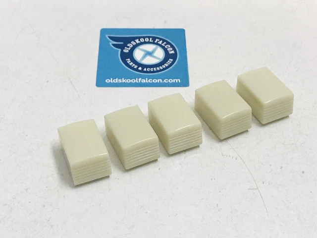 XK FORD FALCON Ivory Push Button Radio Knob White Set Will Suit 1960 ...