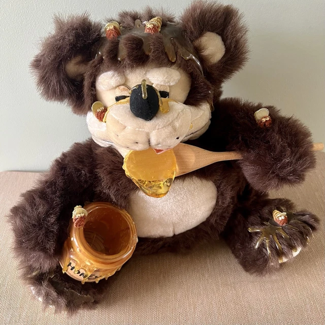 ORZEK HONEY BEAR Big Gourmet Teddy Bear Vintage Honey Bees £37.73 ...