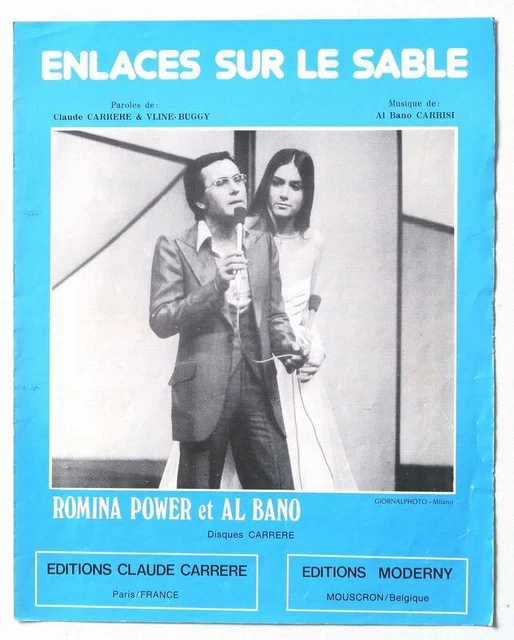 PARTITION SHEET MUSIC ROMINA POWER ET AL BANO : Enlacés sur le Sable ...