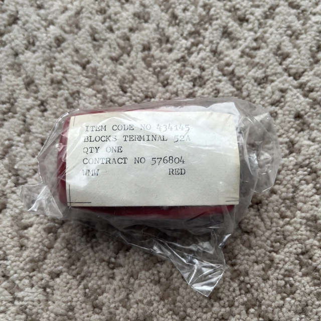 VINTAGE GPO TELEPHONE Block Terminal 52a / Junction Box - Red - New Old ...