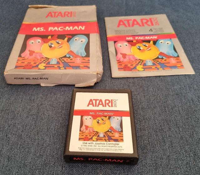 Atari 2600 Game Ms Pac Man Boxed With Manual £1799 Picclick Uk 8701