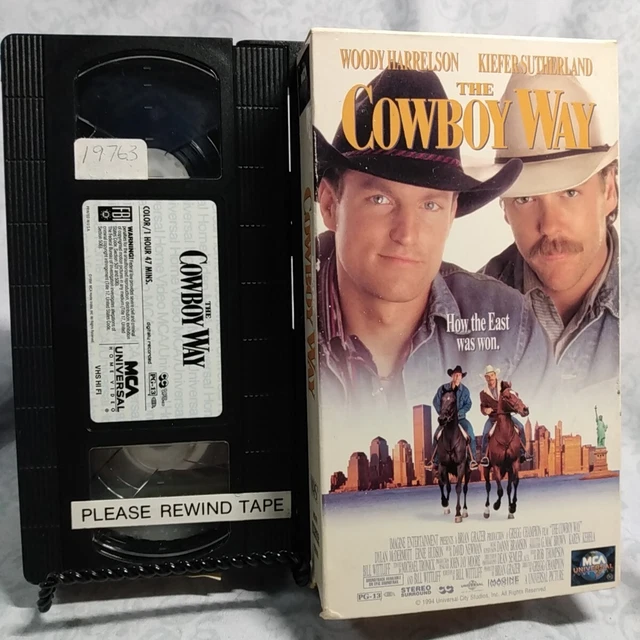 THE COWBOY WAY VHS Video Woody Harrelson Kiefer Sutherland Comedy PG-13 ...