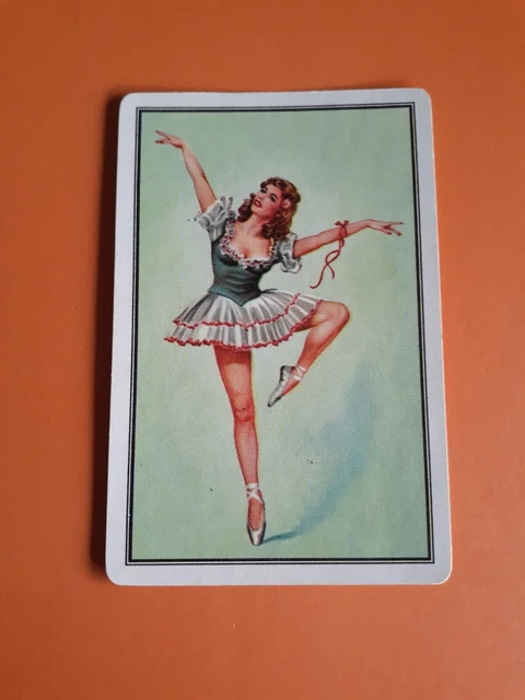 GENUINE VINTAGE,SWAP/PLAYING CARDS, Pin-up, Lady ballerina. EUR 1,98 ...