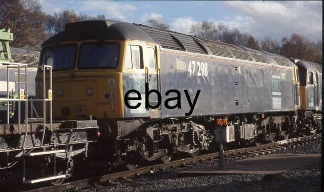 35MM RAILWAY SLIDE - DRS Diesel Electric Loco Class 47. 47298 @ Crewe ...