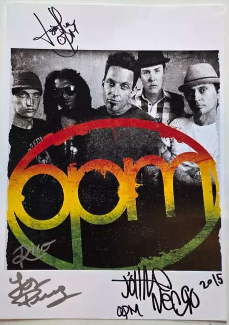 OPM HAND SIGNED A4 glossy presentation signed by the band memorabilia £ ...