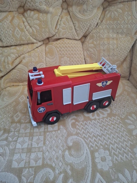 FIREMAN SAM JUPITER the Fire Engine Truck Friction Vehicle + Figure £7. ...