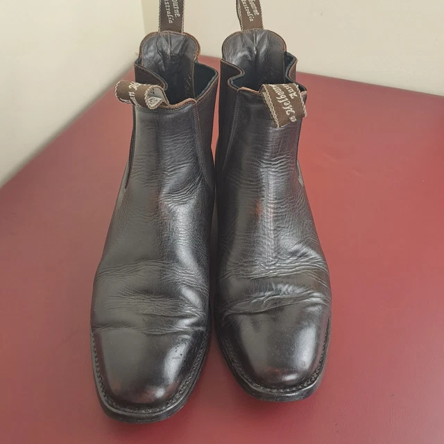 IAN HAROLD BOOTMAN Comfort Craftsman Chelsea Boots Mens Sz 9 Black ...