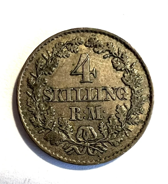COIN 4 SKILLING Denmark 1872 Silver REF92791 $52.62 - PicClick AU