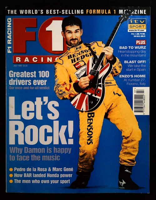 F1 RACING MAGAZINE July 1999 mbox2334 Let's Rock! £6.95 - PicClick UK
