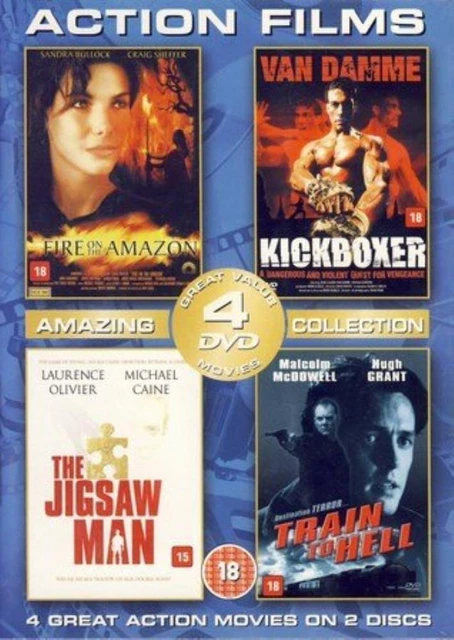 KICKBOXER/FIRE ON THE Amaz../Train To Hell/The jigsaw Man 2003 DVD Top ...