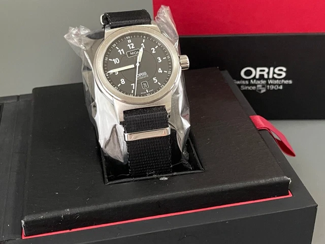ORIS BC3 7534 Jour Date Cadran Noir Automatique 42mm Homme Montre W ...
