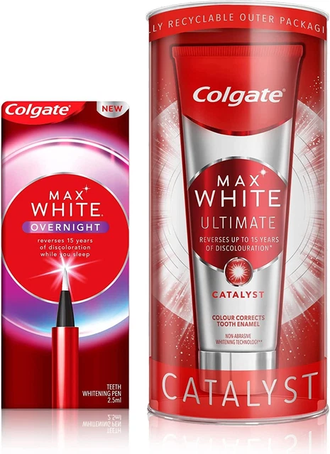 COLGATE MAX WHITE Ultimate Catalyst Toothpaste 75Ml, with Overnight ...