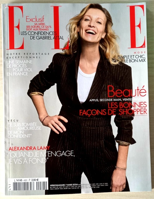 ELLE ALEXANDRA LAMY, Gabriel Attal 7 mars 2024 n° 4081 EUR 5,50 ...