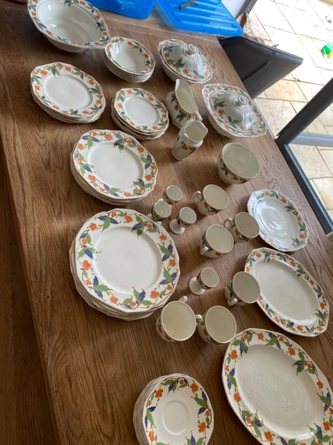 HUGE 60 PIECE Alfred Meakin Dinner Set 1920's vintage £550.00 - PicClick UK