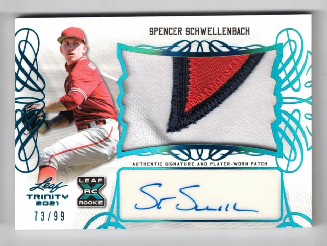 2021 LEAF TRINITY PATCH RC AUTO Spencer Schwellenbach ! RPA ...