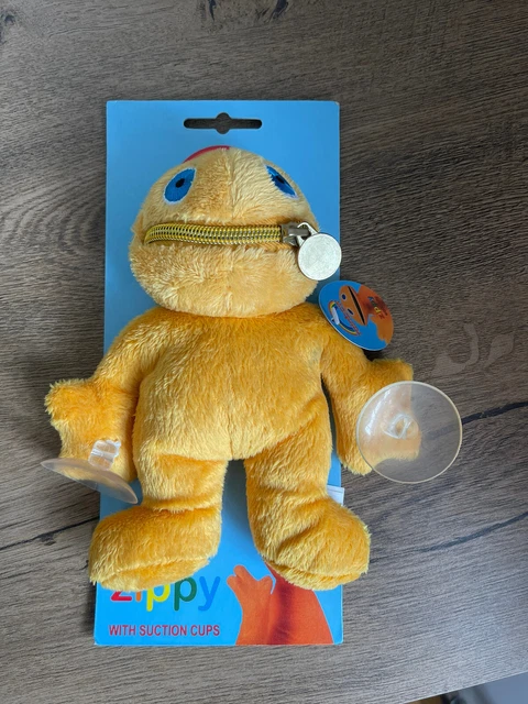 RAINBOW CHARACTER ZIPPY Plush Toy With Window Sucker Fastenings. £16.99 ...