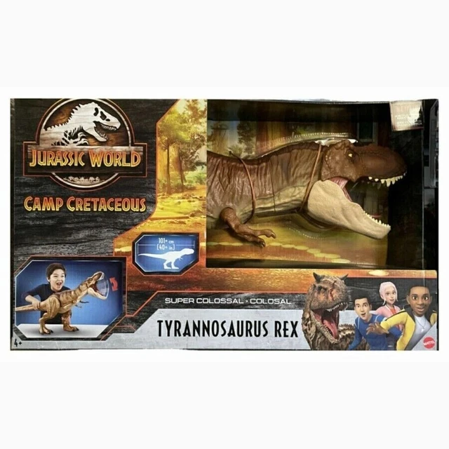JURASSIC WORLD CAMP Cretaceous Super Colossal T-Rex Giant Dinosaur Toy ...
