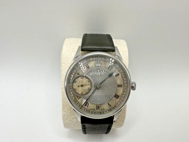 SUPERB GENTS 1920'S Rolex Chronometer Re-Cased Wrist Watch With Unique ...