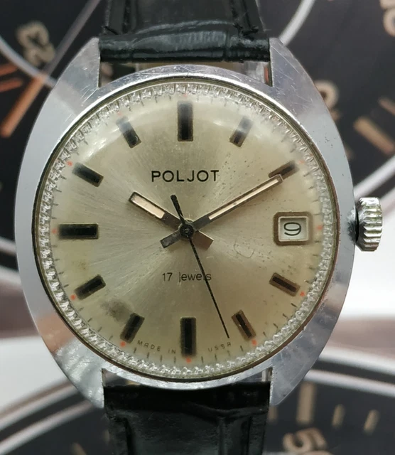 WATCH VINTAGE CLASSIC POLJOT USSR Mechanical SERVICED Retro Soviet ...