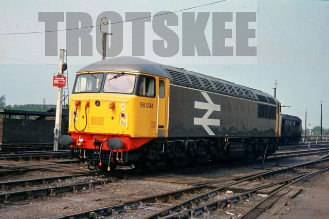 35MM SLIDE BR British Rail Diesel Loco Class 56 56034 Lincoln 1985 ...