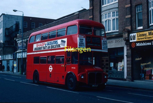 ORIGINAL BUS COLOUR SLIDE London Transport RM1262 on route 237 £1.25 ...