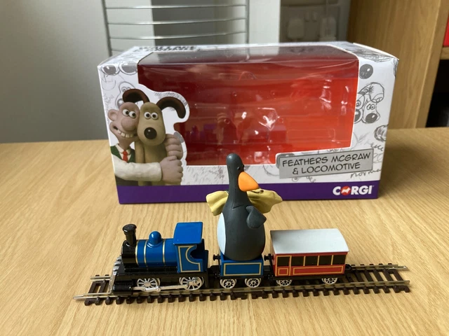 CORGI WALLACE & Gromit Feathers McGraw Locomotive Die-Cast Train Chase ...