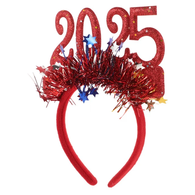 NEW YEAR EVE Headpiece Party Headband 2025 New Year Headdress Holiday ...