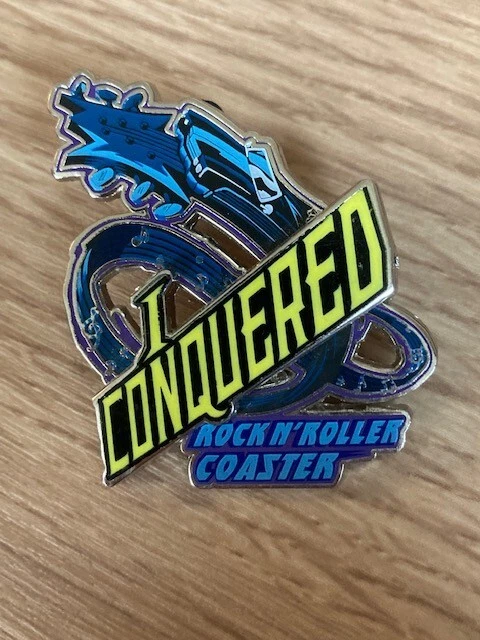DISNEY HOLLYWOOD STUDIOS I Conquered Rock N Roller Coaster Pin £4.75 ...
