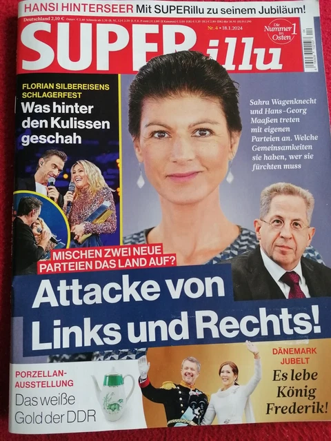 SUPER ILLU 2024 (Sahra Wagenknecht, Hansi Hinterseer, König Frederik ...