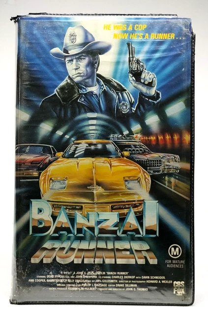 BANZAI RUNNER VHS PAL Extremely Rare EX-RENTAL Clamshell TESTED 1987 £ ...
