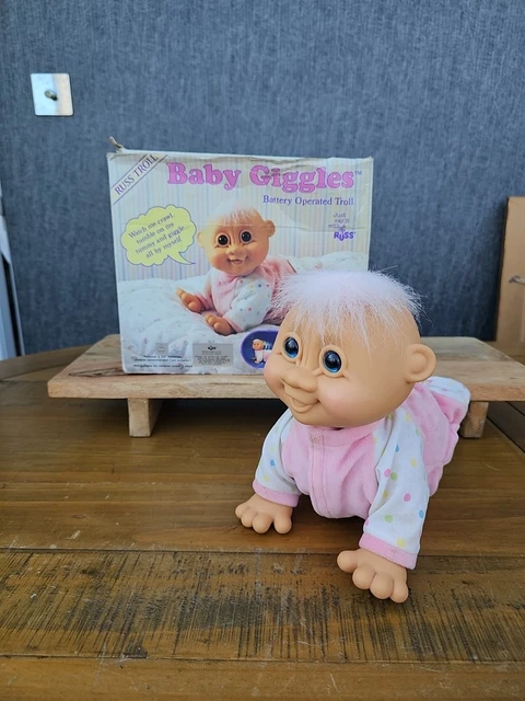RUSS TROLL BABY Giggles Battery Operated Troll In Original Box - Not ...
