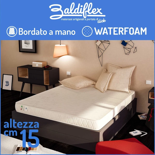 MATRATZE REAL BEST 15 CM Polyurethan- Waterfoam Orthopädisch Milbe ...