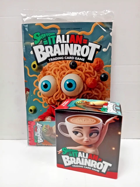 STARTER PACK Italian Brainrot Skifidol Trading Card + Scatola Box 24 ...